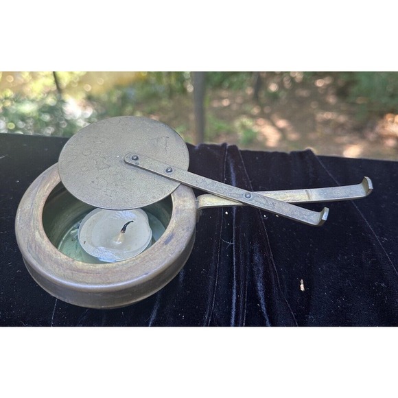 Accents | Brass Candle Burner Sealing Wax Candle Burner Alcohol Burner ...